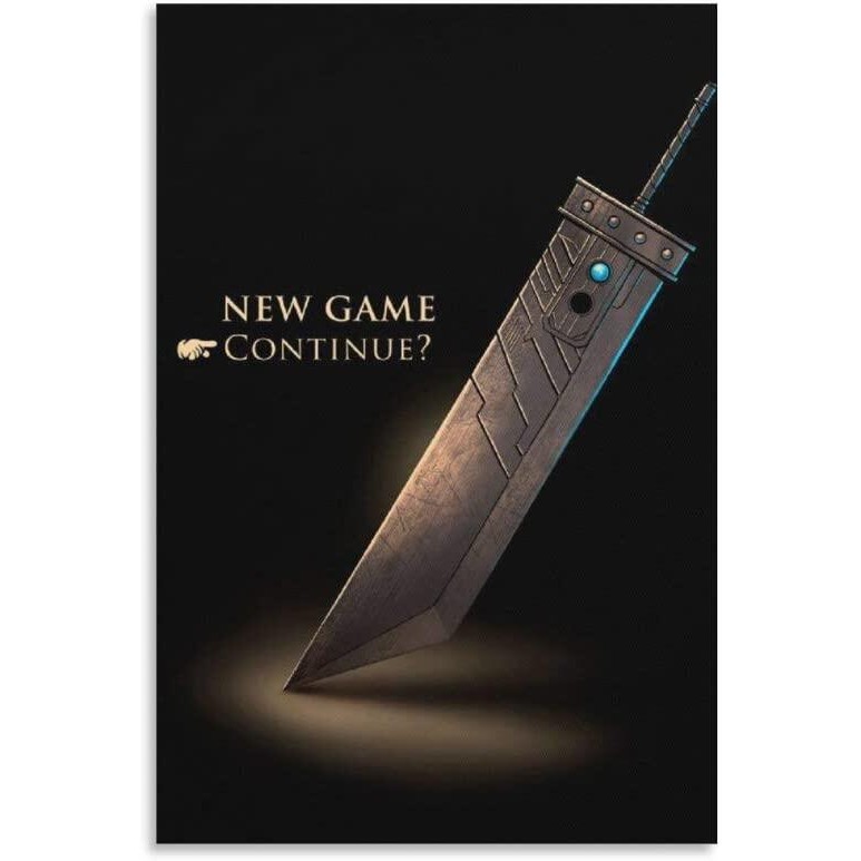 Game Poster Final Fantasy Vii New Game Poster Decorative Painting ...
