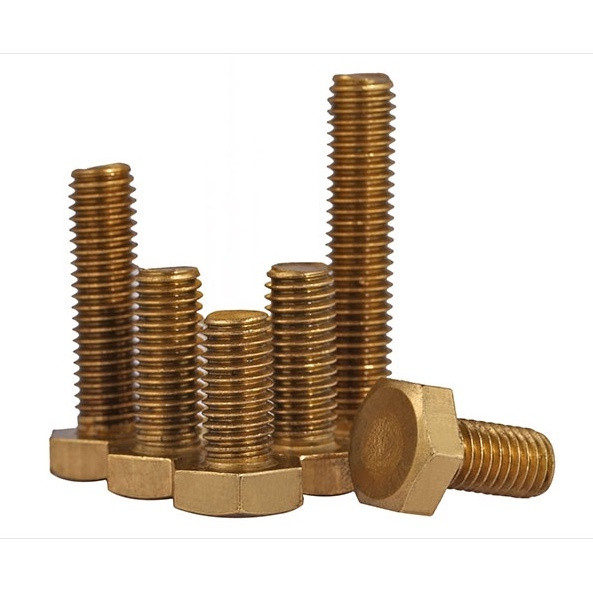 [M3 M4 M5 M6] Brass External Hexagon Screw Copper Screw Copper External ...