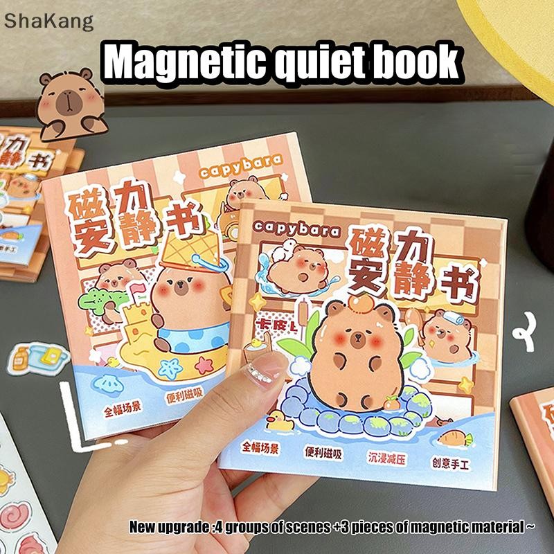 SKMY Cute Capybara Magnetic Quiet Book Small Magnetic Children's Cut ...
