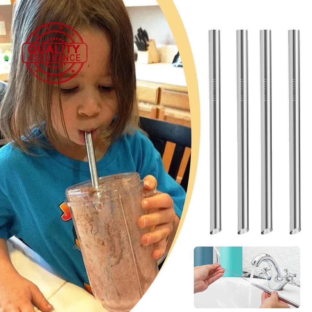 304 Stainless Steel Drinking Straw Metal Straw For Smoothies Tapioca ...