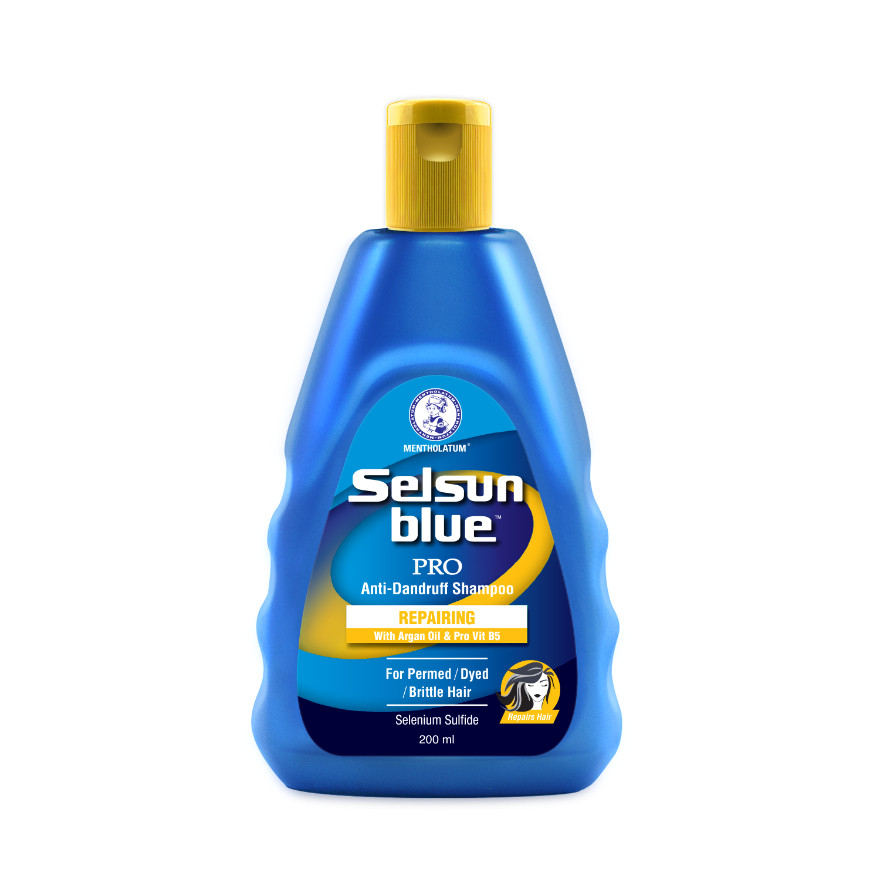 SELSUN BLUE PRO Repairing Anti-Dandruff Shampoo 200ml | Shopee Malaysia