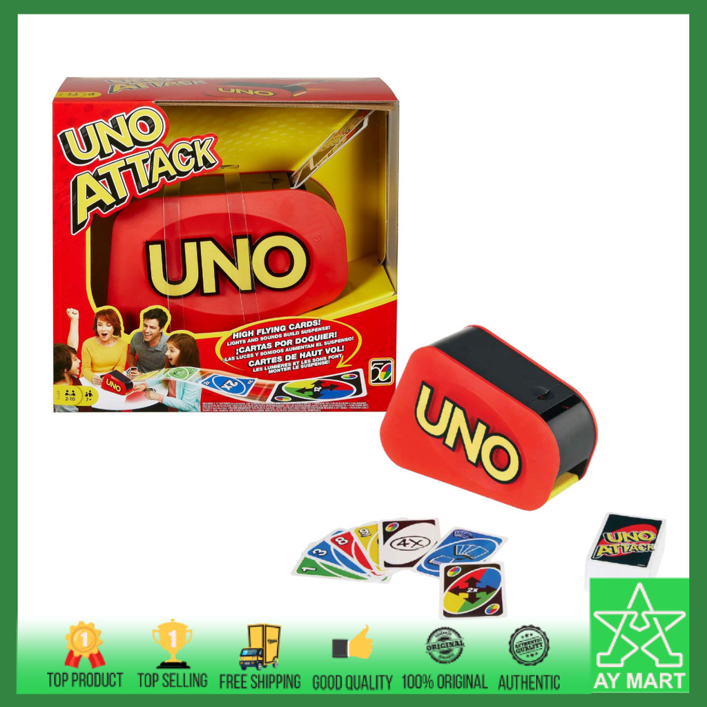 UNO Attack Card Electronic Card Shooter Fast-Paced, Interactive Fun ...