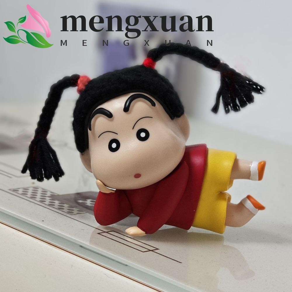 MENGXUAN Crayon Shin-Chan Figure, Cos Lord Buddha Wearing Braids ...