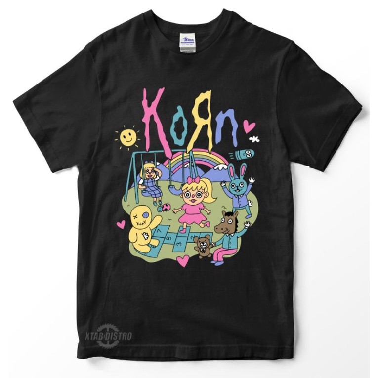 Korn CARTOON Premium T-Shirt korn CARTOON band T-Shirt kaos KORN ...