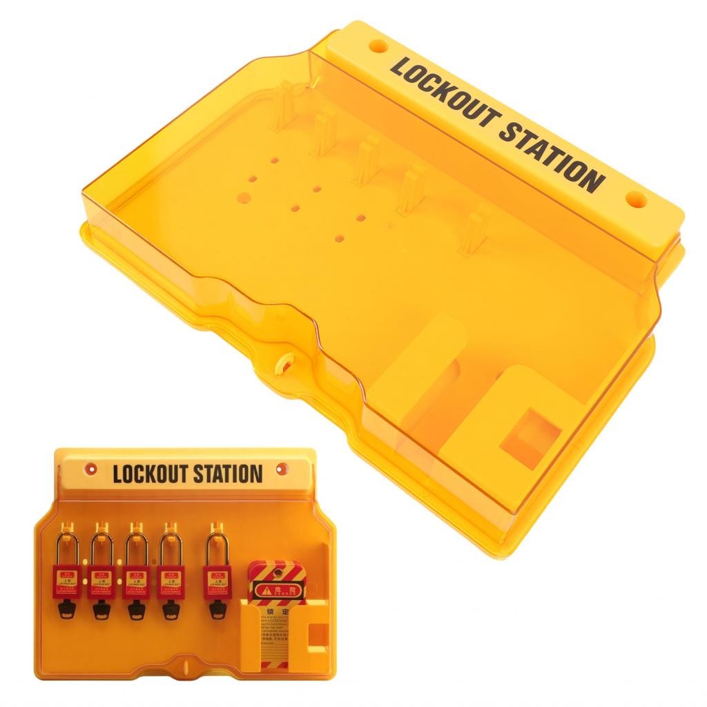 treee-my Lockout Tagout Station with Wall Plugs Screws Lock Out Tag Kit ...