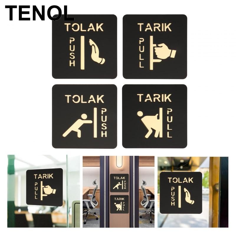 [KesotoafMY] Glass Doors Push Pull Signs Side Door Signs for ...