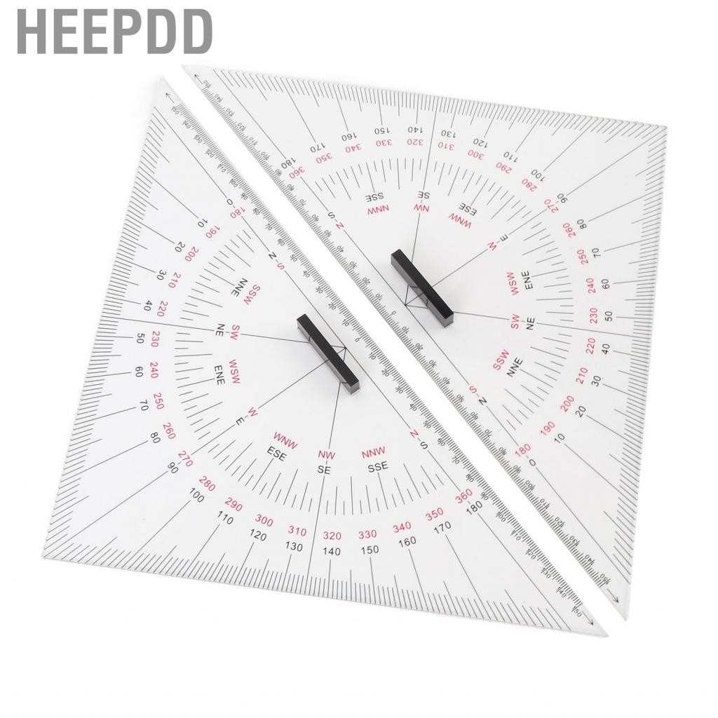 HEEPDD Chart Drawing Ruler Precise Scale Transparent 300mm Acrylic Easy ...