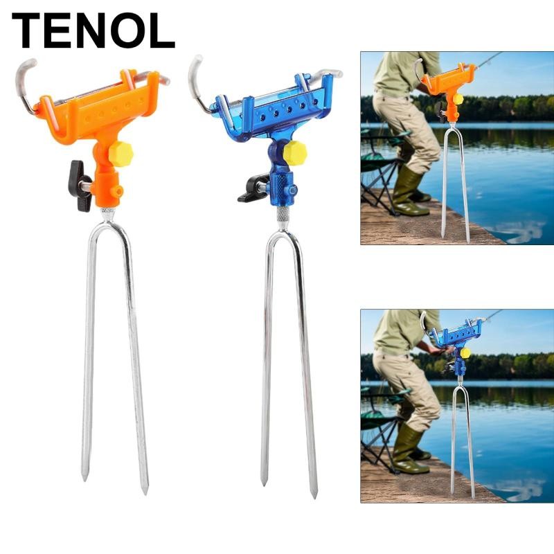 TENOL Fishing Rod Holder for Ground Self Locking Bracket Adjustable ...