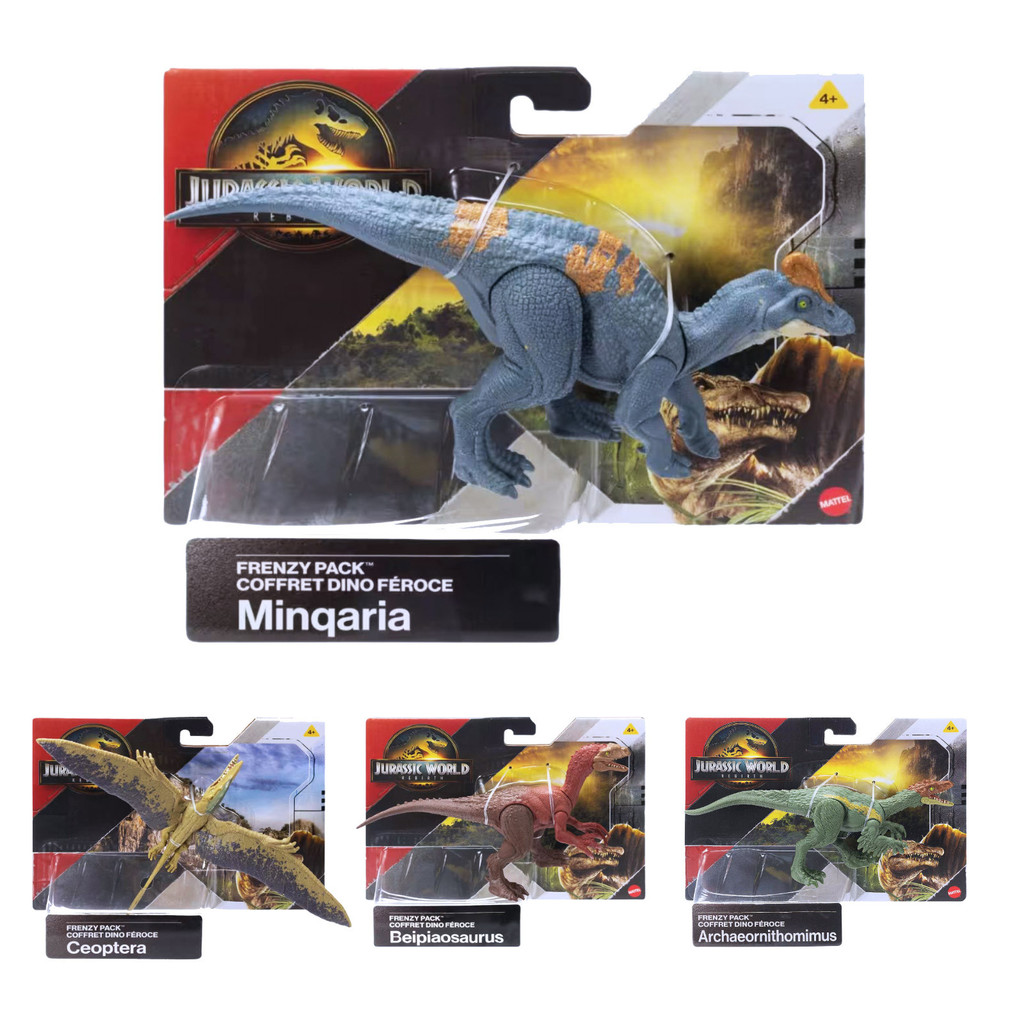 Jurassic World Rebirth Frenzy Pack Dinosaur Dino Mattel Mainan ...