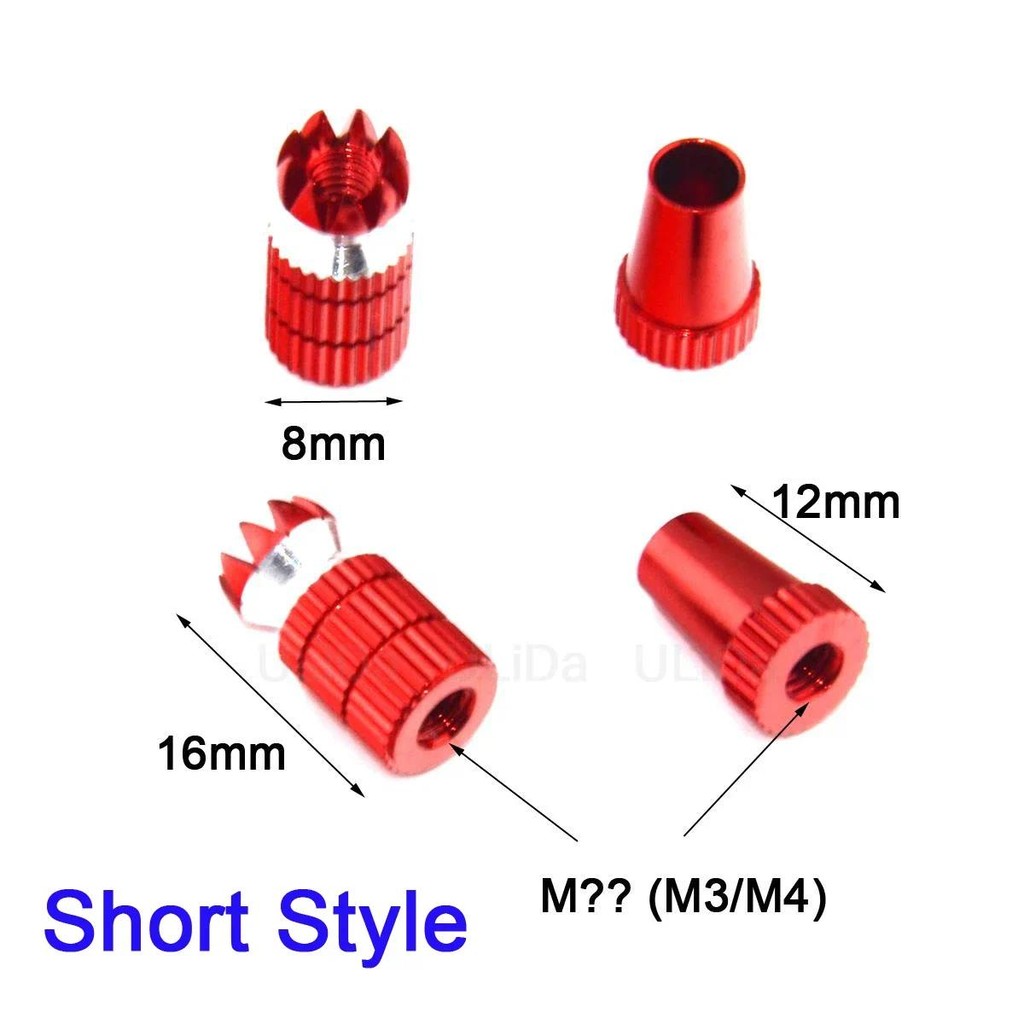 Alloy M3 M4 3D Transmitter Stick Ends for Futaba JR Frsky X9D X7 FlySky ...