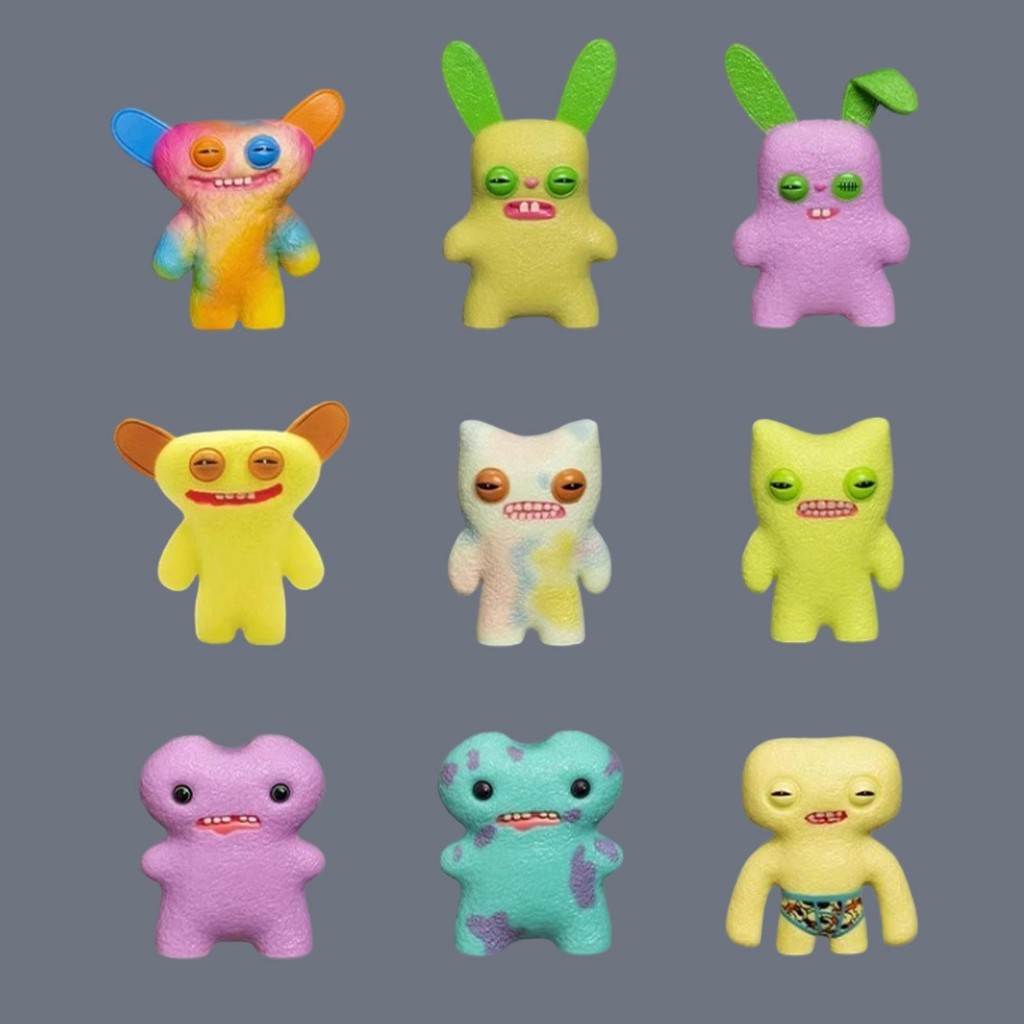 Fuggler Small Anime Figures Adorable Cartoon Character Tabletop Model ...