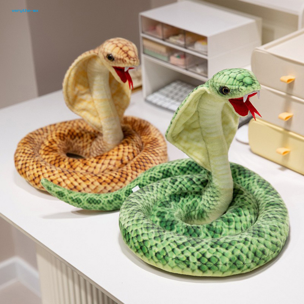 verythe Plush Snake Doll Cute Snake Stuffed Animal Realistic Plush ...
