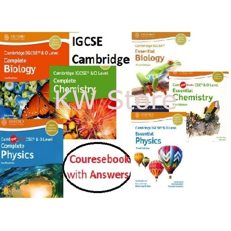🔲💠PDF💠 Cambridgess IGCSE & O Level Coursebook-Bio, Phy, Chem┃with ANSWERS┃Complete & Essential ...