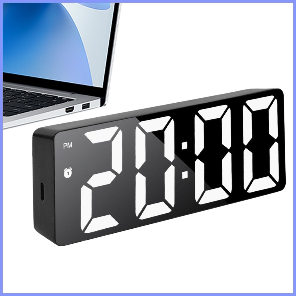 Digital Clock for Desk Electronic Clock Large Display Desk Clock Alarm ...