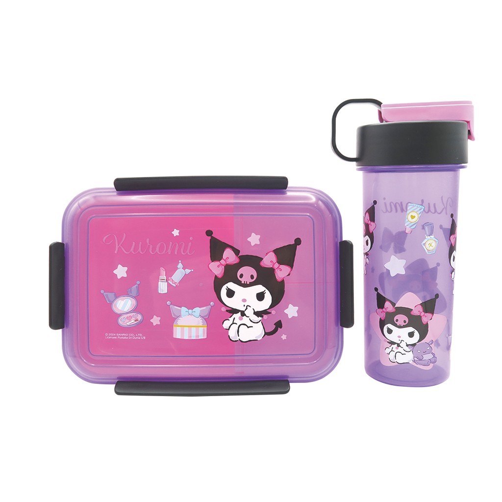 Kuromi Emoji Lunch Box Set (9922) | Shopee Malaysia