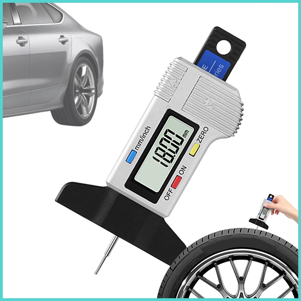 Digital Tire Tread Depth Gauge Digital Display Tyre Gauge Tread Checker ...