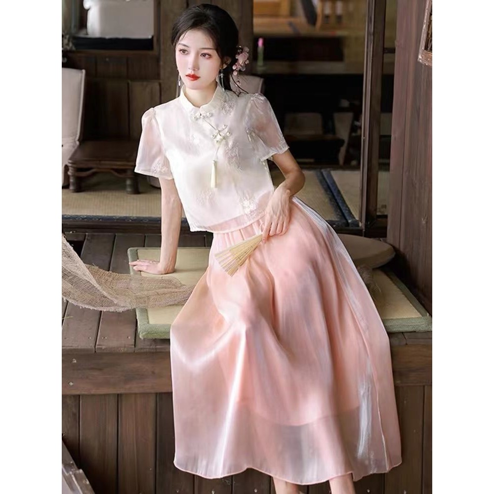 New Chinese Female National Dress Chinese Elements Hanfu Improved ...
