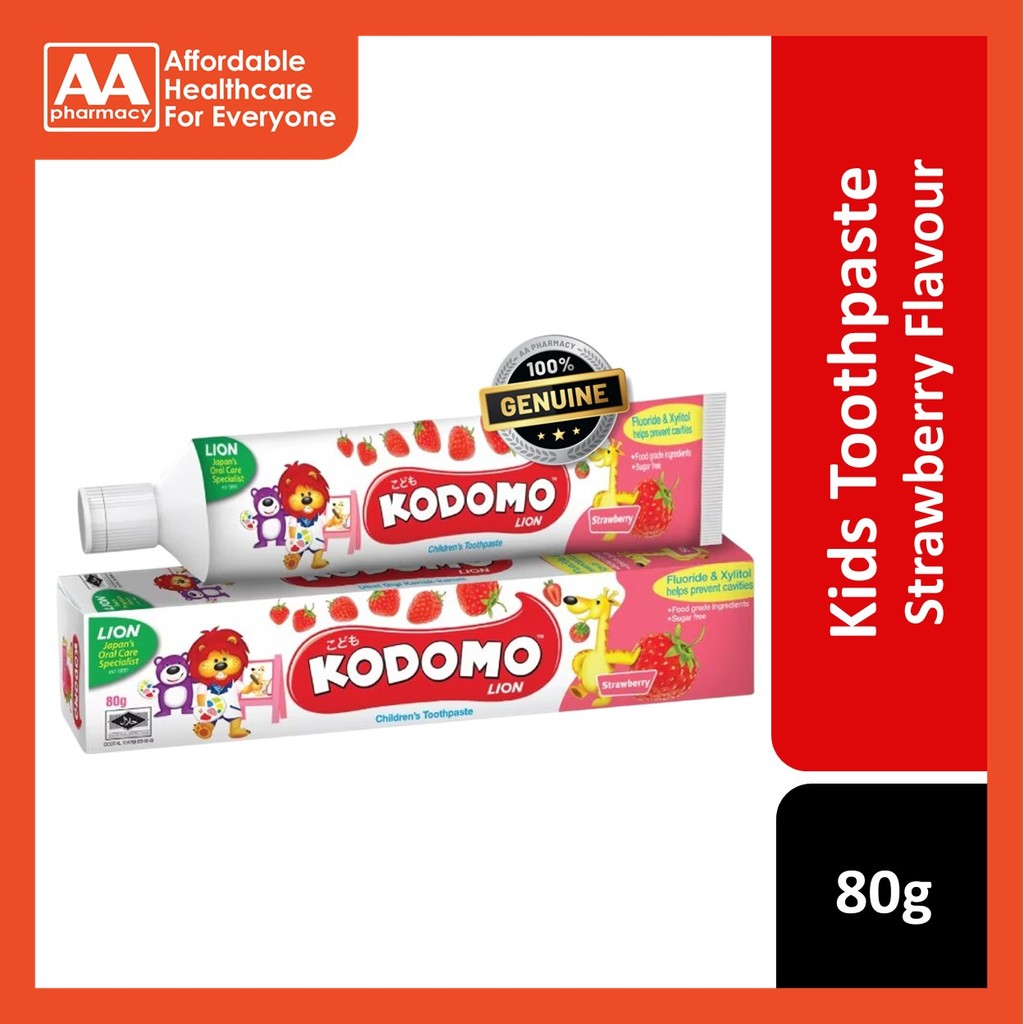 Kodomo Lion Kids Toothpaste (Strawberry) 80g | Shopee Malaysia