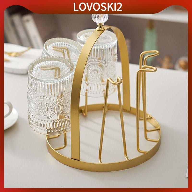 [LovoskiacMY] Wrought Iron Cup Holder Countertop Cup Organizer for Bar ...