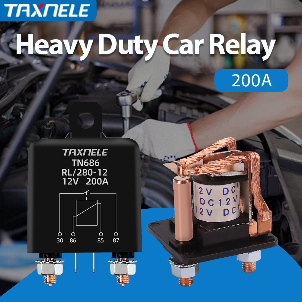 TAXNELE High Current Relay Start relay 100A 200A 12V 24V Power ...
