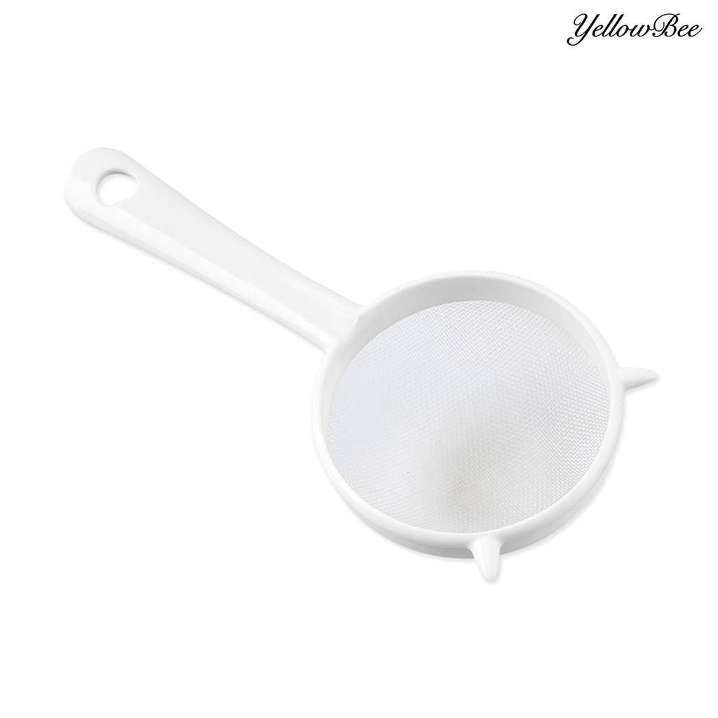 YB-Kitchen Handheld Plastic Screen Mesh Tea Leaf Strainer Flour Sieve ...