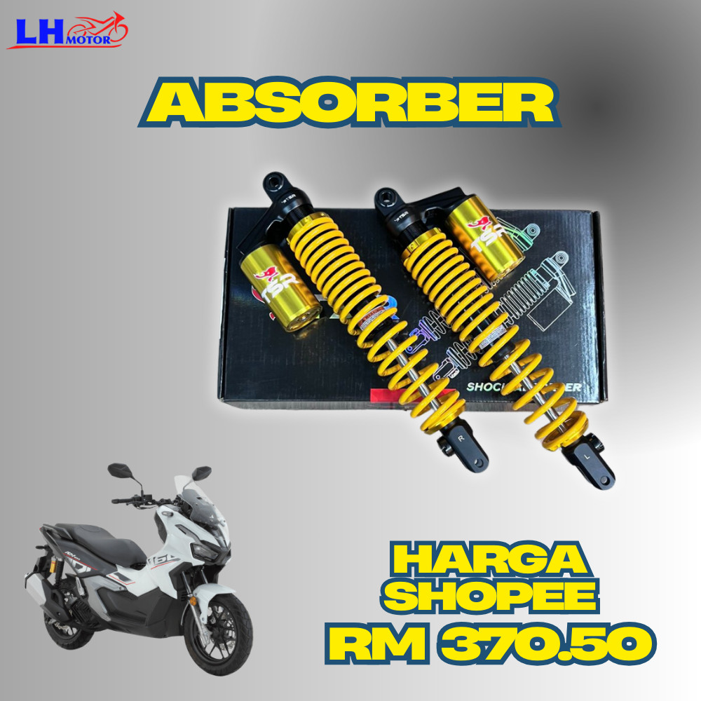 TSR ABSORBER YELLOW HONDA ADV160 ADV150 395MM UNCLE SPANAR LHMOTOR ...