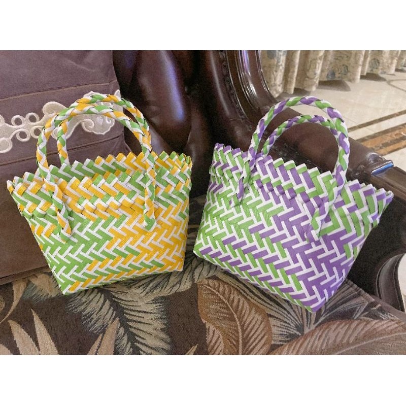 Bag Anyaman goodies bag hamper kuih raya event gift wedding bag craft ...