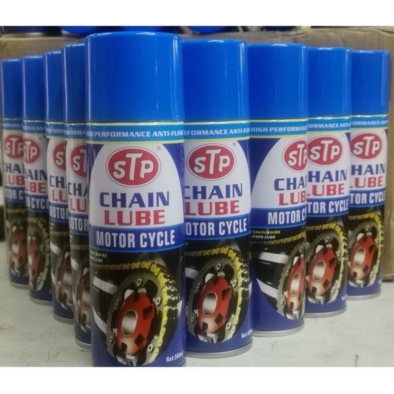 STP Chain Lube 300ML KING DRAG 450ML Rantai Minyak Spray Chain Brush ...
