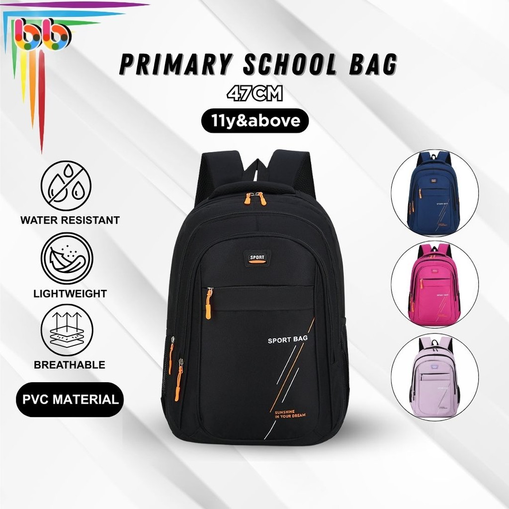 47cm Beg Sandang Kasual Gaya Korea Kapasiti Besar untuk Pelajar Lelaki ...