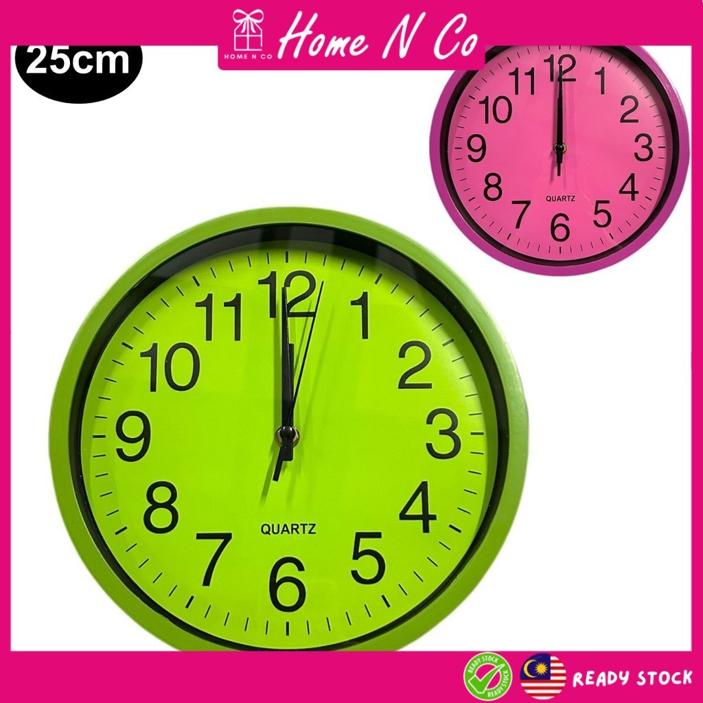 The Gift Wall Clock IKEA Style Home Decor 25cm Clock 10 Inci Jam ...