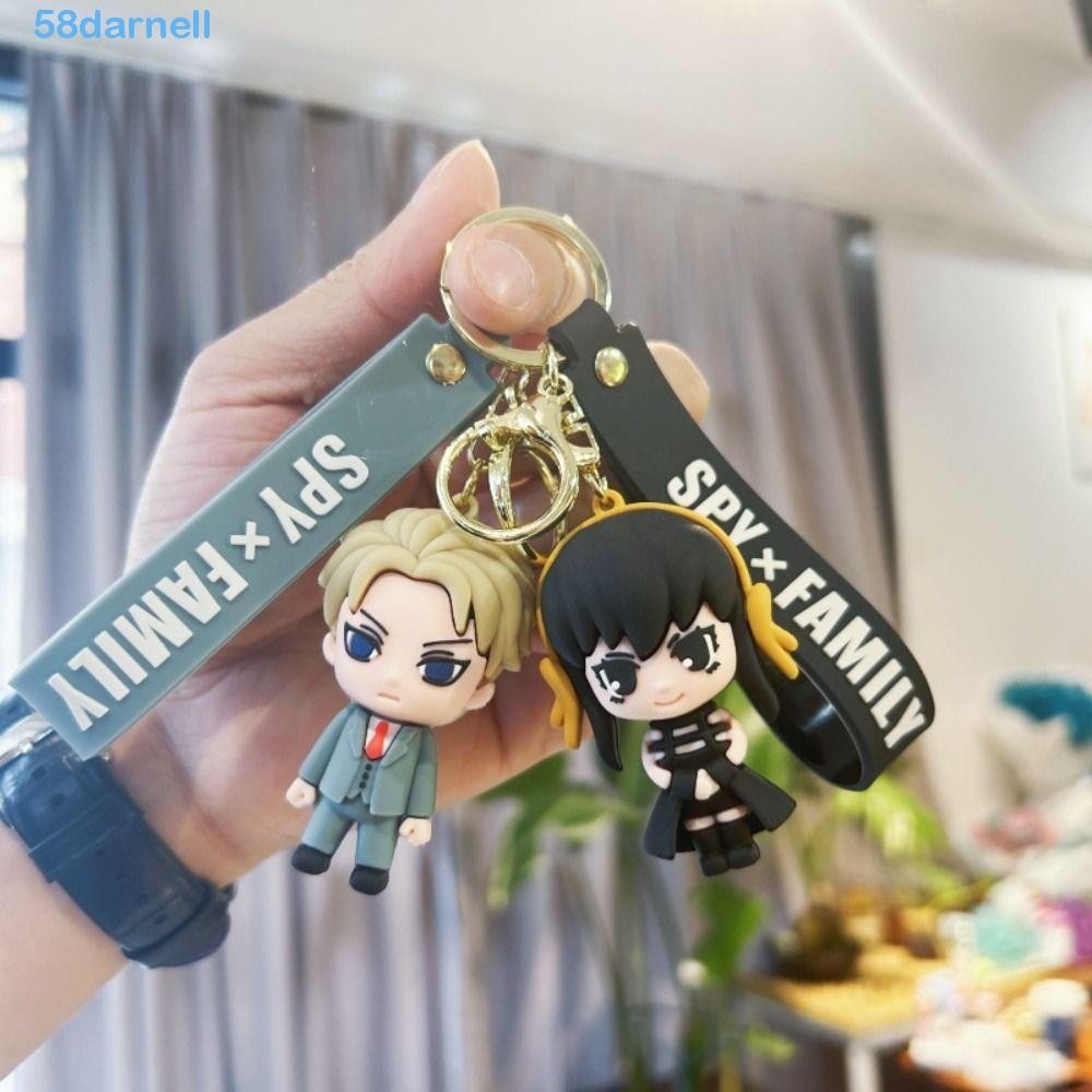 DARNELL Cartoon Figure Keychain, Spy X Family Yor Forger Miniature ...