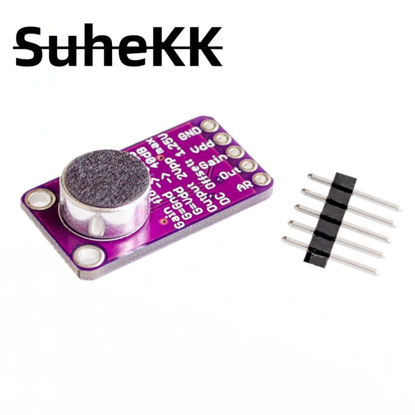 Electret Microphone Amplifier Stable MAX9814 module Auto Gain Control ...