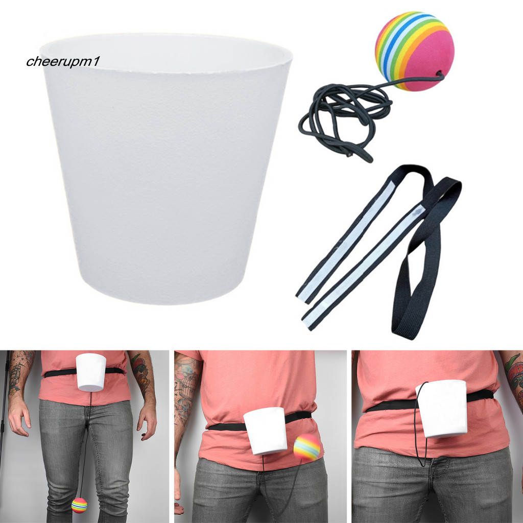 CHEER Pelvic-thrusting Party Game Foam Ball Cup Game Fun Swing Ball ...