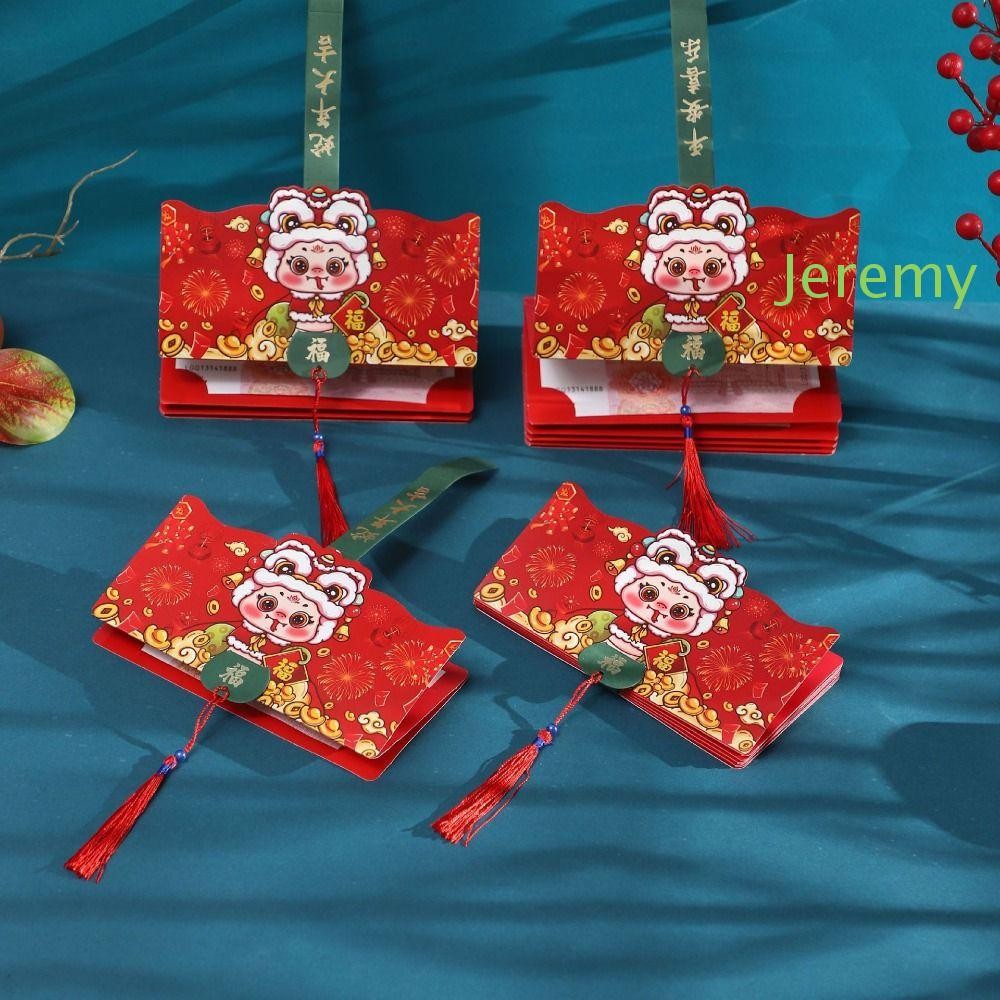 JEREMY1 Lion Awakening Red Packet, DIY Packing Cartoon Folding Red ...
