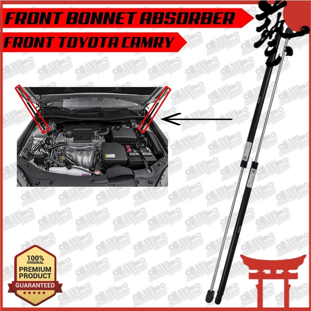 TOYOTA CAMRY ACV40 FRONT BONNET ABSORBER ( 1 Pair ) | Shopee Malaysia