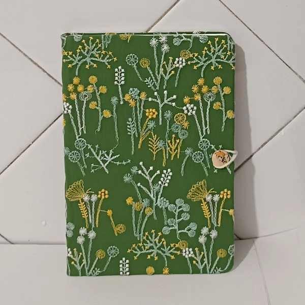 notebook a5 notebook aesthetic notebook cute A6 kain sulaman bunga dan ...
