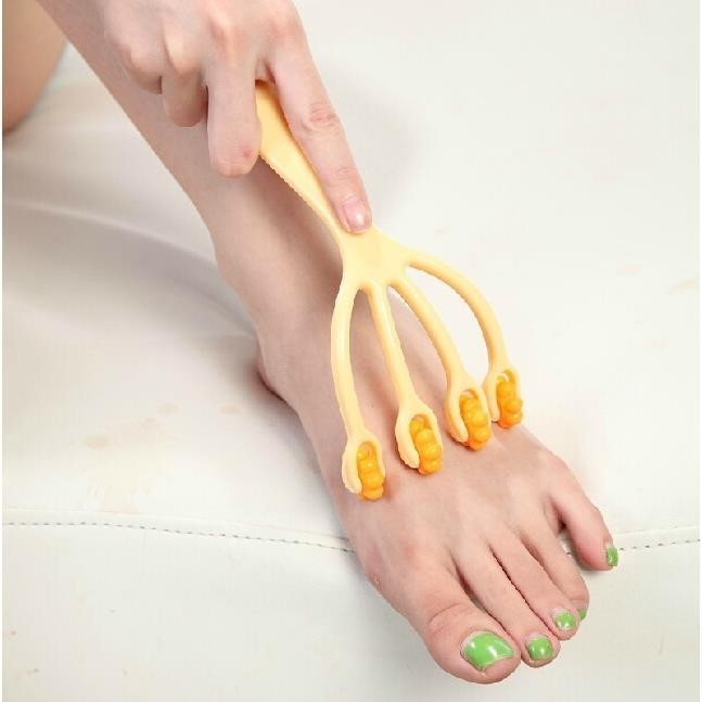 Hand Grab Four-Finger Roller Massager Head Comb Sole Acupuncture Points ...