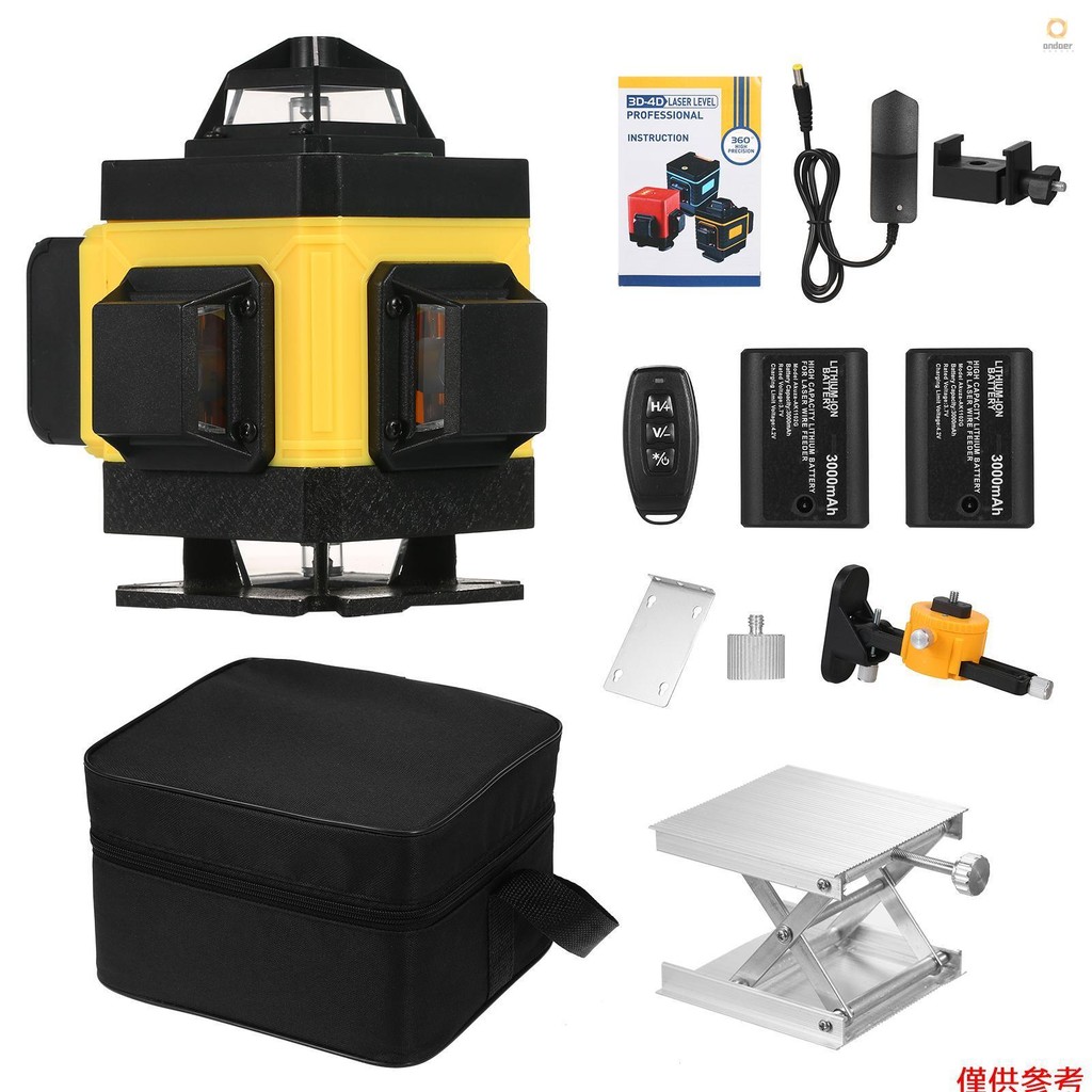 4D Omni-directional Professional Laser Level 16 Line Laser Level Tool 4 ...