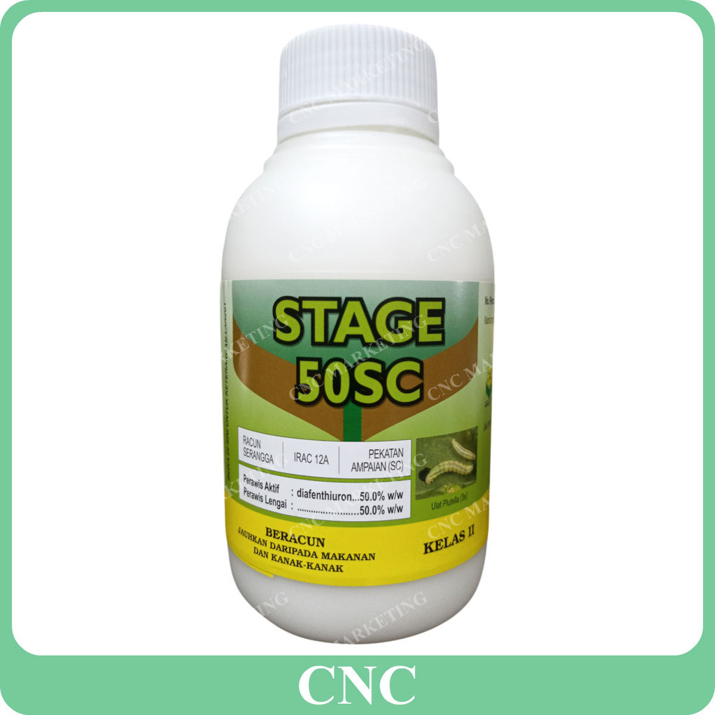 500ML Stage 50SC Farmcochem Diafenthiuron 50% Racun Serangga Ulat ...