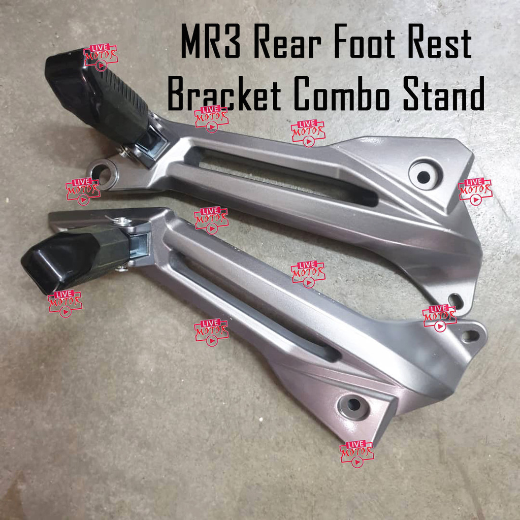 MR3 Foot Rest Bracket with Rubber Stand (1 Set) | Shopee Malaysia