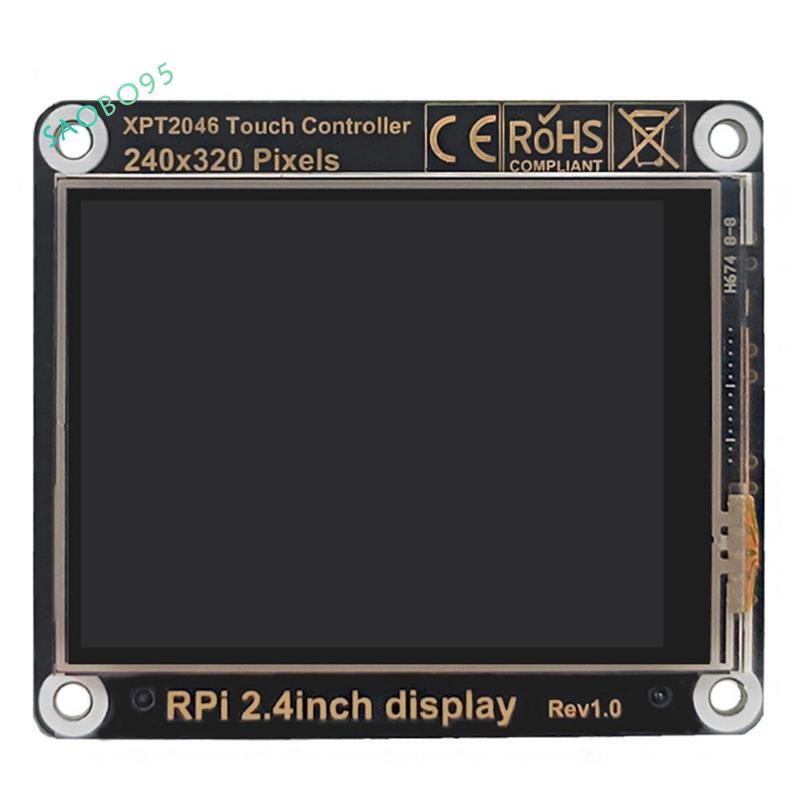 For 2.4 Inch IPS LCD Display Touch Sreen Onboard Speaker Audio (Audio Not for Pi5 But Work with ...