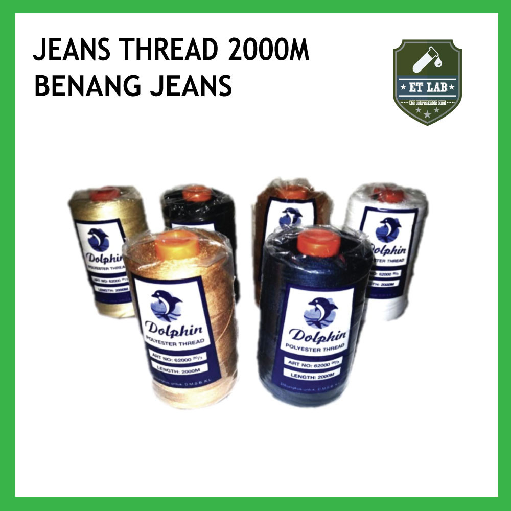 2000M THREAD FOR JEANS / BENANG JEANS JAHIT | Shopee Malaysia