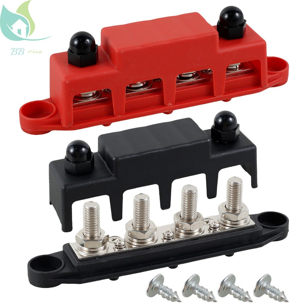 Power Distribution Block 250A 48V DC Bus Bar Battery Power Distribution ...