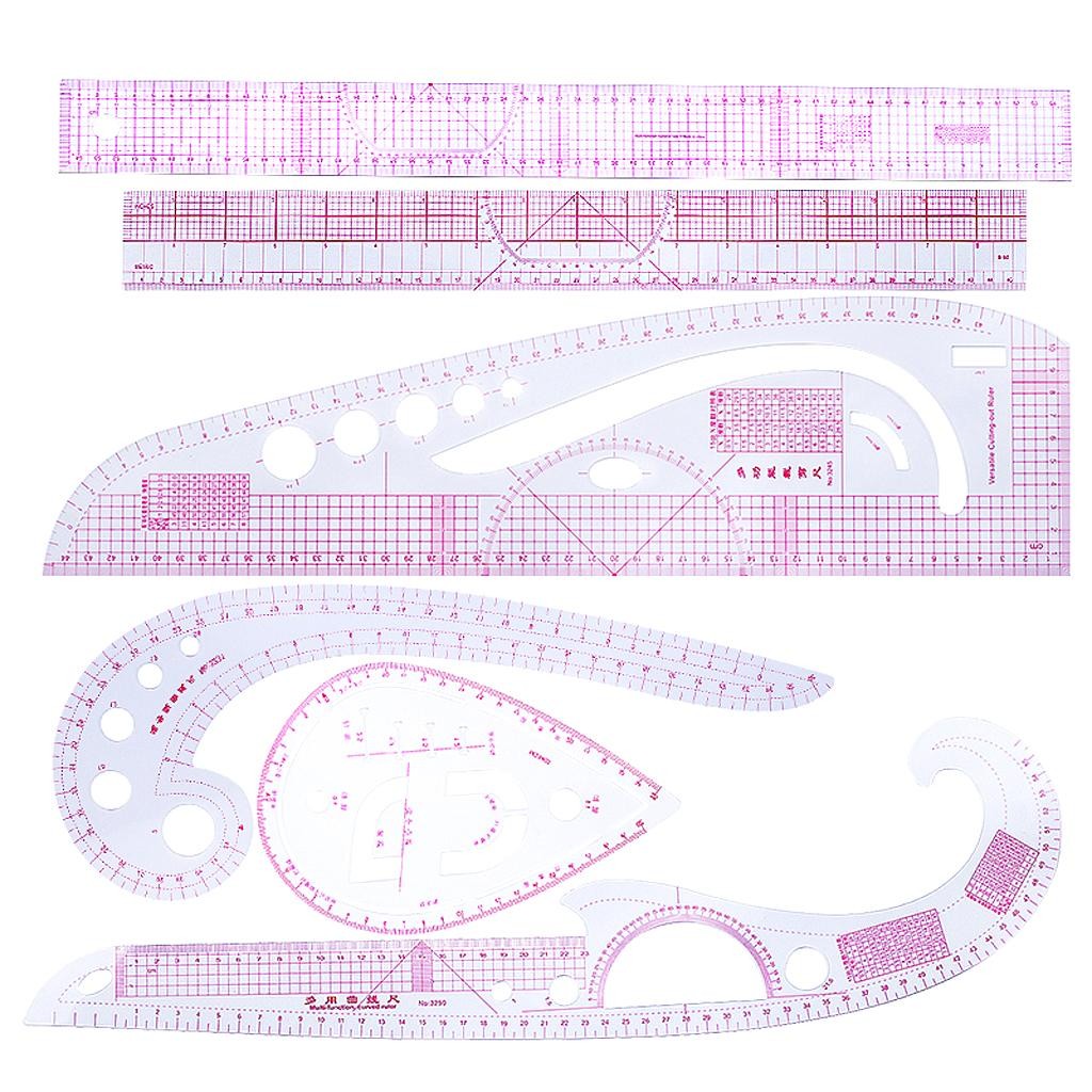 [uguuiya] 6 Fashion Ruler Set French Curve Rulers Pattern Grading ...