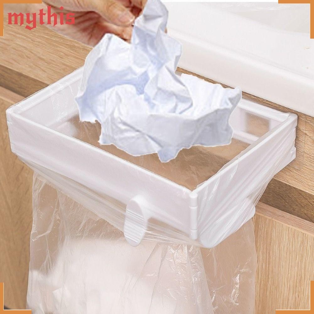 [MYTHIS] Door Wall Mounted Trash Bag, Foldable Strong Space Saving ...