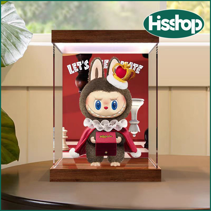 Acrylic box,Popmart labubu chess adventure doll King display box ...