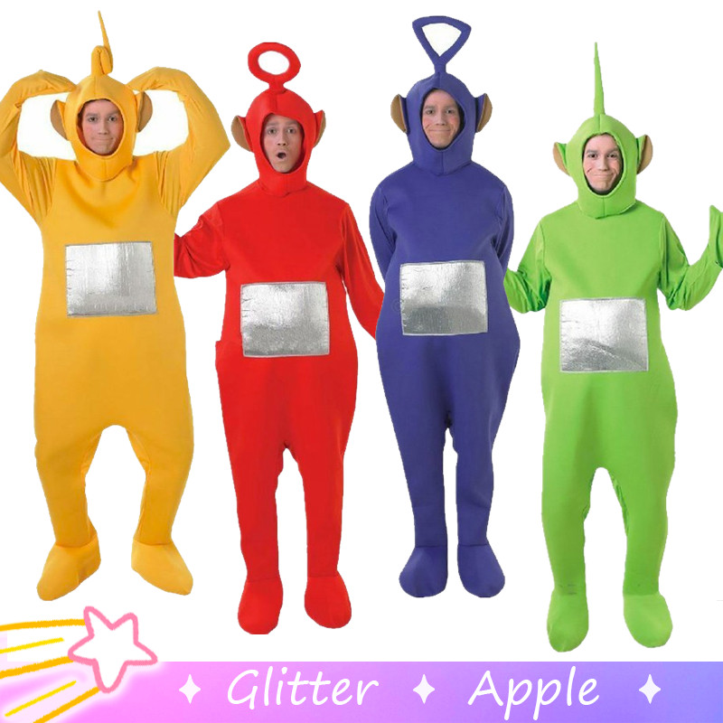 The Teletubbies Cosplay Costume For Man Adult Red Purple Green Yelllow ...
