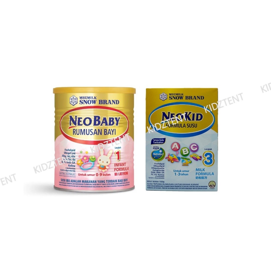 Snow NEO BABY Infant Formula Step 1 300g (0-9m) / Snow NEO KID Step 3 ...