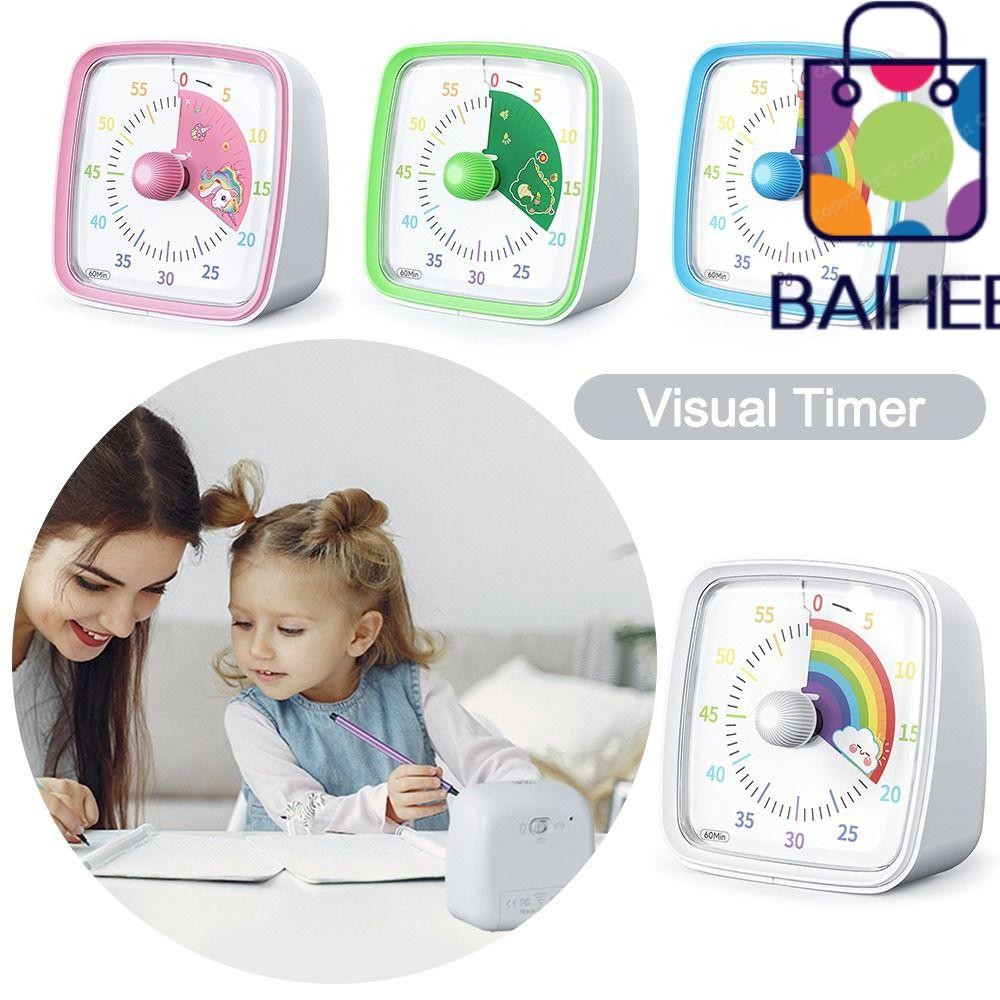 BAIHEE Classroom Timer, 60 Minute ABS Visual Timer, Cute Silent Time ...