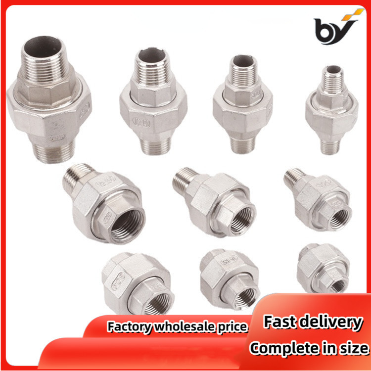 304 Stainless Steel Flat Flexible Joint Double Inner Outer Wire Thread ...